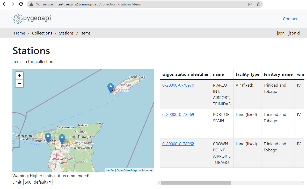 Configuring station metadata - WIS2 in a box training